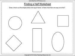 Finding a Half - Year 1 | Teaching Resources
