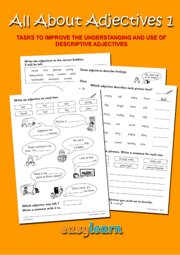 ALL ABOUT ADJECTIVES | Teaching Resources