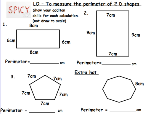 Outstanding Y3/4 Interview Perimeter Maths Lesson | Teaching Resources