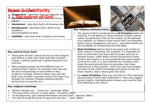 Eduqas GCSE RS Revision (P2: Christian Beliefs and Teachings ...