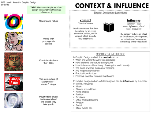 NCFE L1 Graphic Design UNIT 02 SCHEME OF WORK | Teaching Resources