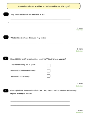 World War Two Guided Reading Bundle | Teaching Resources