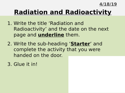 AQA GCSE Physics Types of Radiation | Teaching Resources