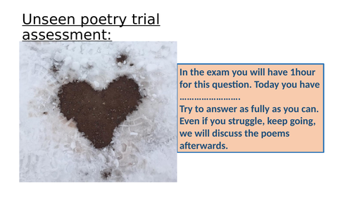 AQA Love through the Ages unseen poetry trial/mock exam: Sidney ...