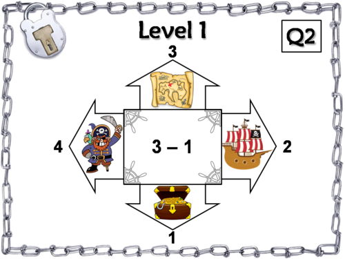 Single Digit Addition and Subtraction Game: Pirate Themed Escape Room ...