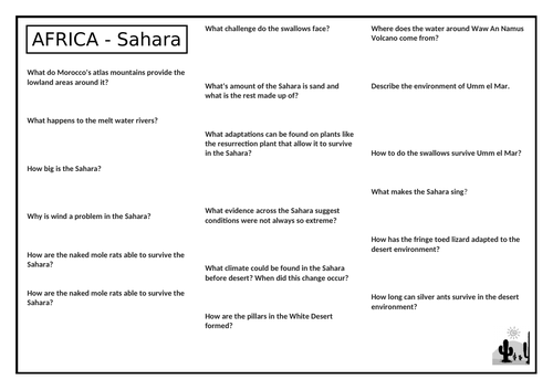 Sahara Desert - Africa Documentary | Teaching Resources