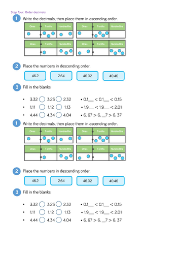 White Rose Year 4: Summer Block 1 - Decimals. Week 2 (of 2) | Teaching ...