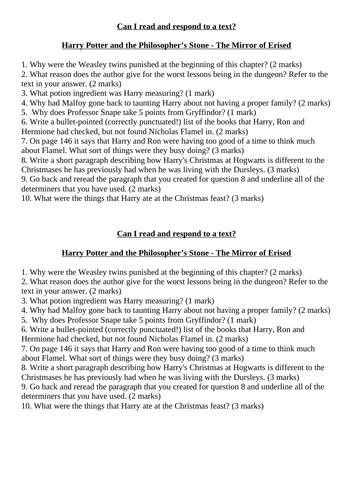 Harry Potter and The Philosopher's Stone resources | Teaching Resources