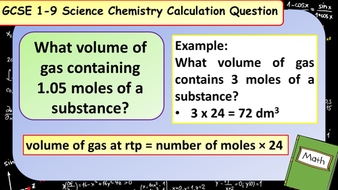 £1 ONLY: 75 GCSE Chemistry (Science) Gas Volume Calculation Revision Questions | Teaching Resources