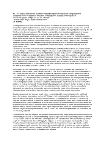New AQA A level Geography model answers for 20 mark essays. | Teaching ...