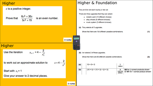 GCSE 9-1 Maths Starters (Target Grades 4-6) | Teaching Resources