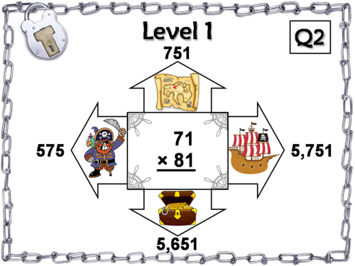 Two Digit Multiplication Activity: Pirate Themed Escape Room Math ...