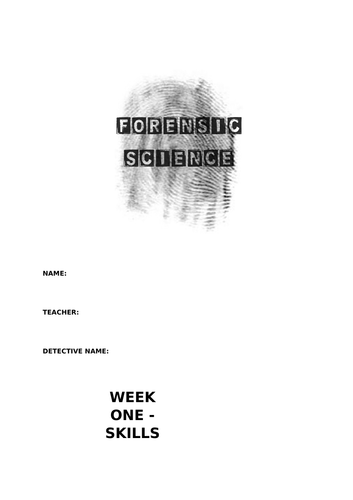 KS3 Forensics Project Learning Scheme with Lessons and Resources ...