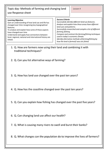 KS2 Topic Changes in our landscape | Teaching Resources