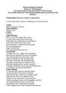 Edexcel GCSE Twelfth Night 14 extracts with questions by Walbere ...