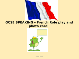 GCSE FRENCH ROLE PLAY AND PHOTO CARD ESSENTIALS | Teaching Resources
