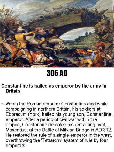 Timeline & Market Place Activity: Roman Britain 43-419AD | Teaching ...