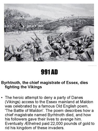 Timeline & Market Place Activity: Saxon & Viking Britain 410 - 1066 AD ...