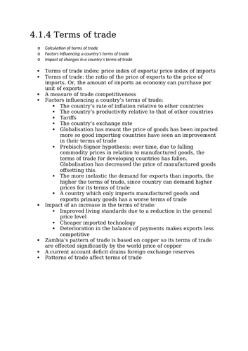 Edexcel A-level Economics Unit 4.1 International economics | Teaching ...