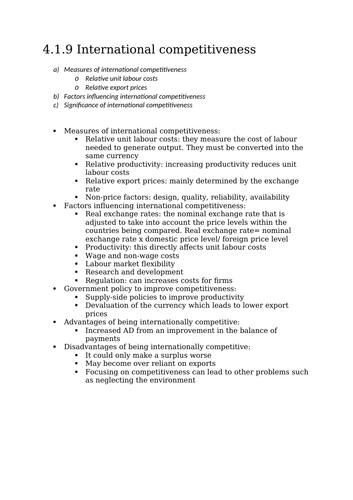 Edexcel A-level Economics Unit 4.1 International economics | Teaching ...