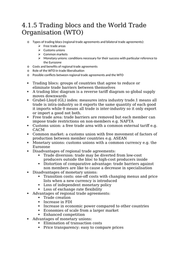Edexcel A-level Economics Unit 4.1 International economics | Teaching ...