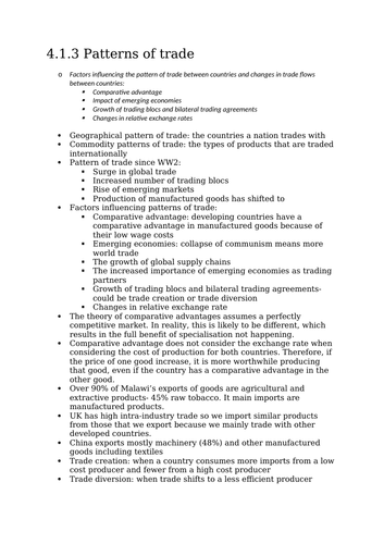 Edexcel A-level Economics Unit 4.1 International economics | Teaching ...