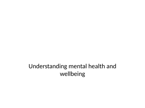 Year 8 Mental health and wellbeing | Teaching Resources