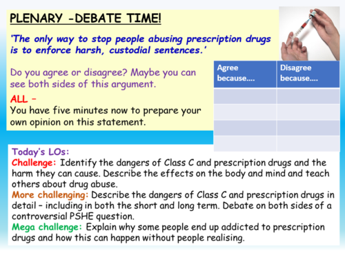 Drugs - Prescription / Class C | Teaching Resources