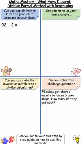 Division with Regrouping Formal Method Lesson Y3 | Teaching Resources