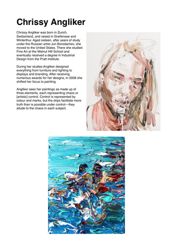 Modern Fine Artist Factsheets - Art & Design - Research | Teaching ...