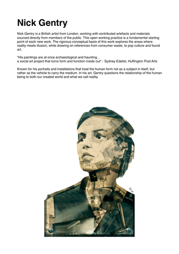 Modern Fine Artist Factsheets - Art & Design - Research | Teaching ...