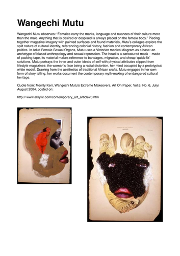 Modern Fine Artist Factsheets - Art & Design - Research | Teaching ...