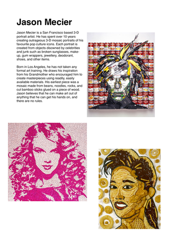 Modern Fine Artist Factsheets - Art & Design - Research | Teaching ...
