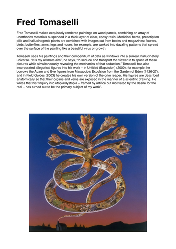 Modern Fine Artist Factsheets - Art & Design - Research | Teaching ...