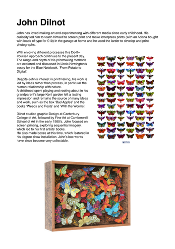 Modern Fine Artist Factsheets - Art & Design - Research | Teaching ...