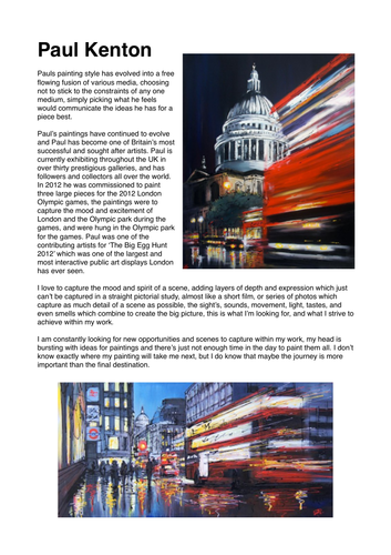Modern Fine Artist Factsheets - Art & Design - Research | Teaching ...