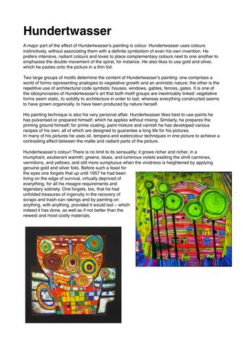 Traditional Fine Artist Factsheets - Art & Design - Research | Teaching ...