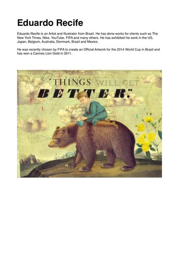 Traditional Fine Artist Factsheets - Art & Design - Research | Teaching ...