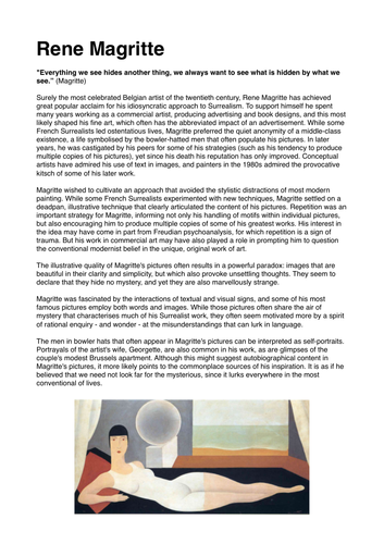 Traditional Fine Artist Factsheets - Art & Design - Research PT 2 ...