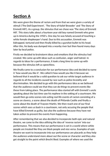 Devising - Coursework [AQA] | Teaching Resources