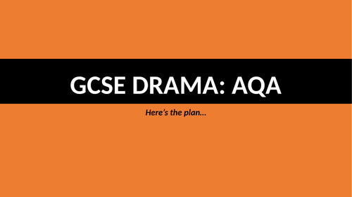 Devising - Coursework [AQA] | Teaching Resources