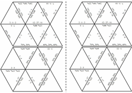 Converting Ratios Percentages Tarsia Jigsaw Teaching Resources