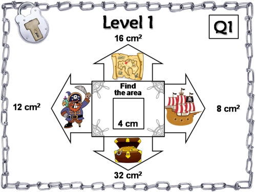 Area and Perimeter Activity: Pirate Themed Escape Room Geometry ...