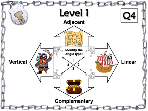 Solving for Missing Angles Activity: Pirate Themed Escape Room Geometry ...