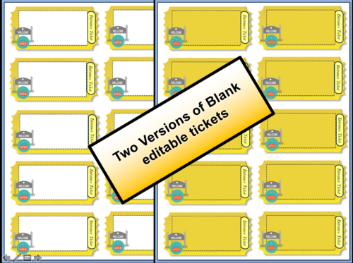Editable Entrance Tickets | Teaching Resources