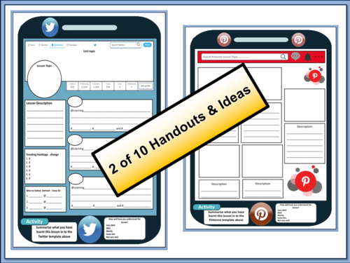 Social Media Activity Templates | Teaching Resources