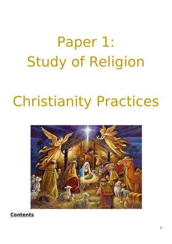 AQA Christian Practices - Simplified revision guide with exam help | Teaching Resources