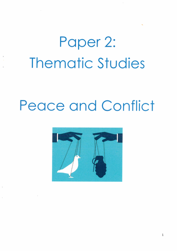 AQA Theme D Peace and Conflict -Simplified revision guide with exam ...
