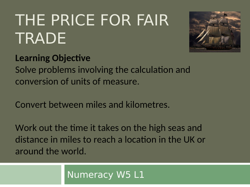 KS 2 Maths Fair trade on the high sea | Teaching Resources