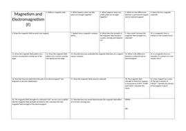 AQA GCSE Physics Trilogy Revision Worksheets Paper 2 - Higher and ...